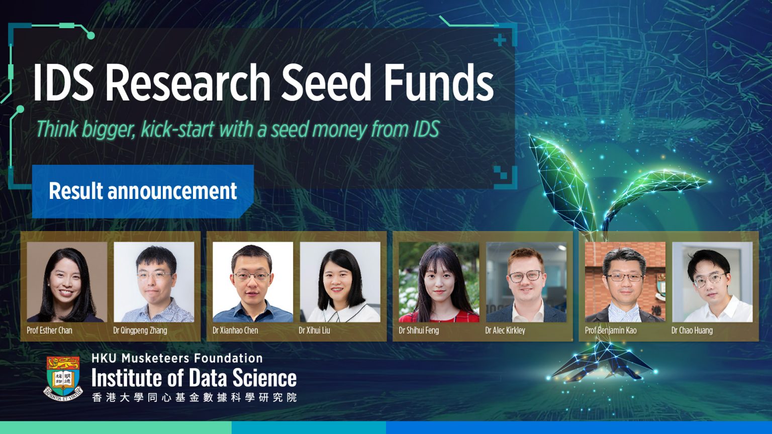 Result Announcement of the IDS Research Seed Funds 2023 - HKU ...