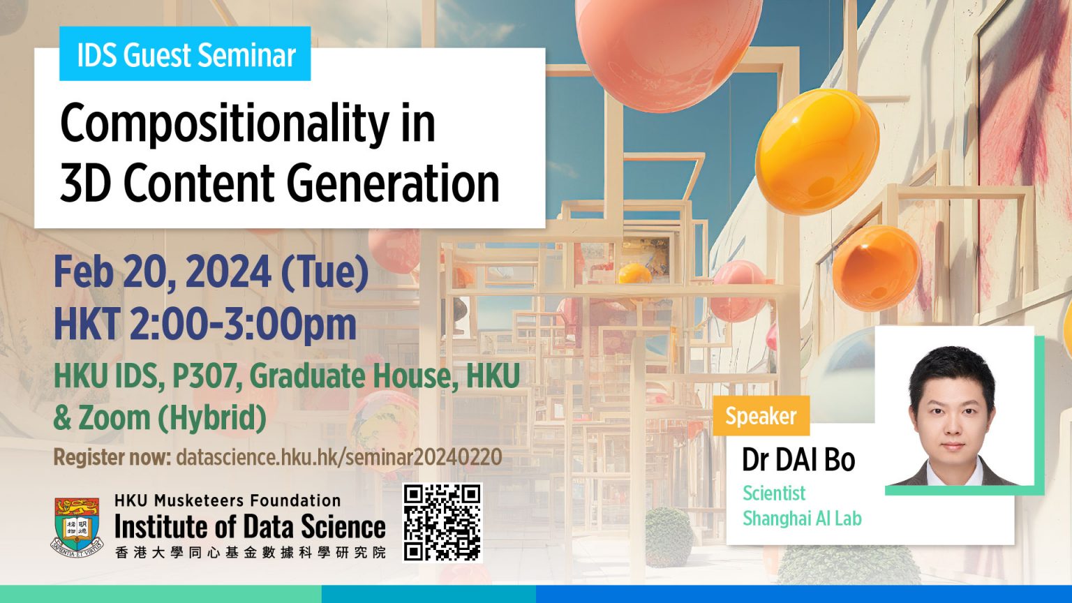 IDS Guest Seminar: Compositionality in 3D Content Generation - HKU ...