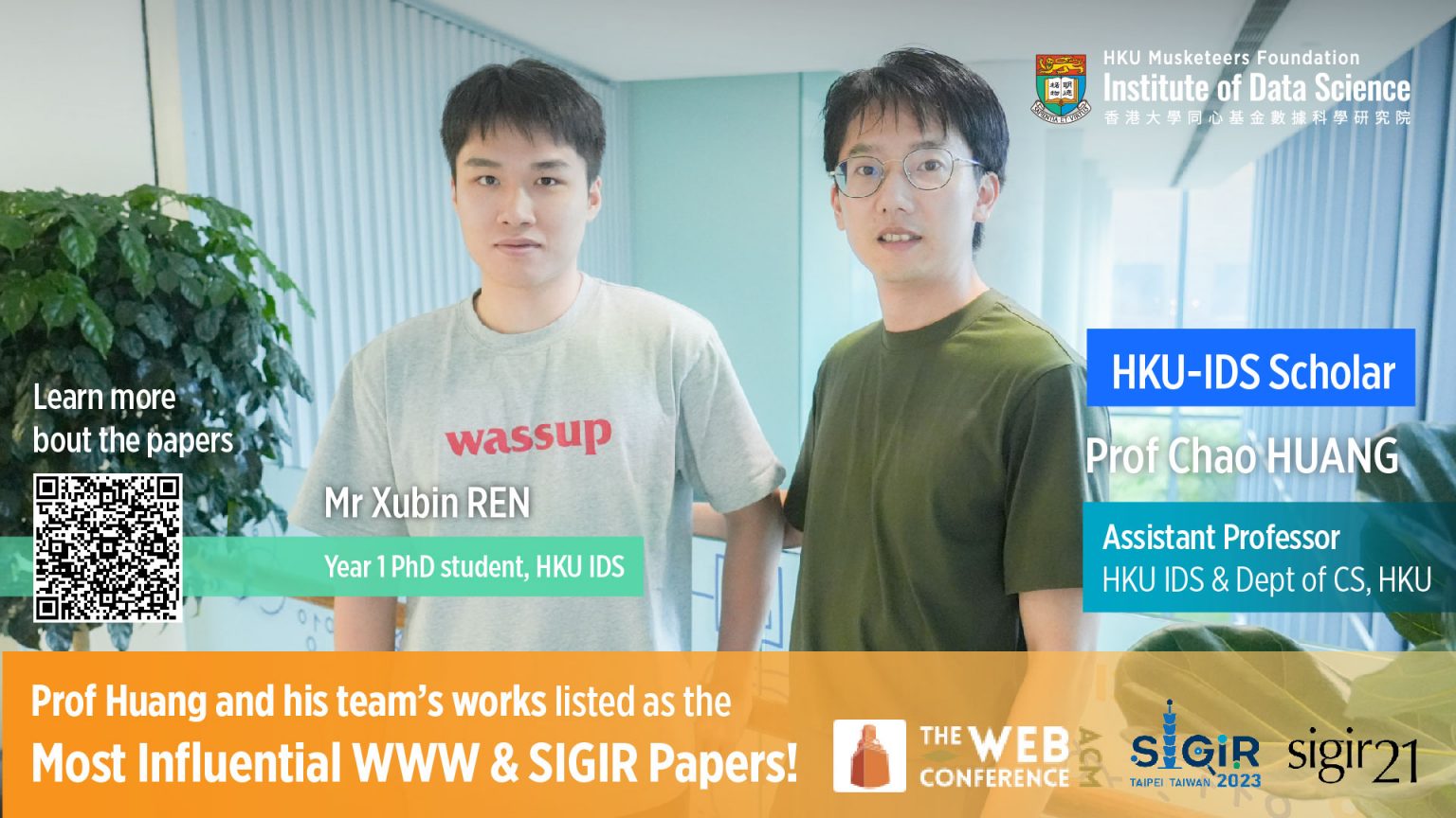 HKU IDS Scholar Prof Chao Huang’s research team have papers listed as ...